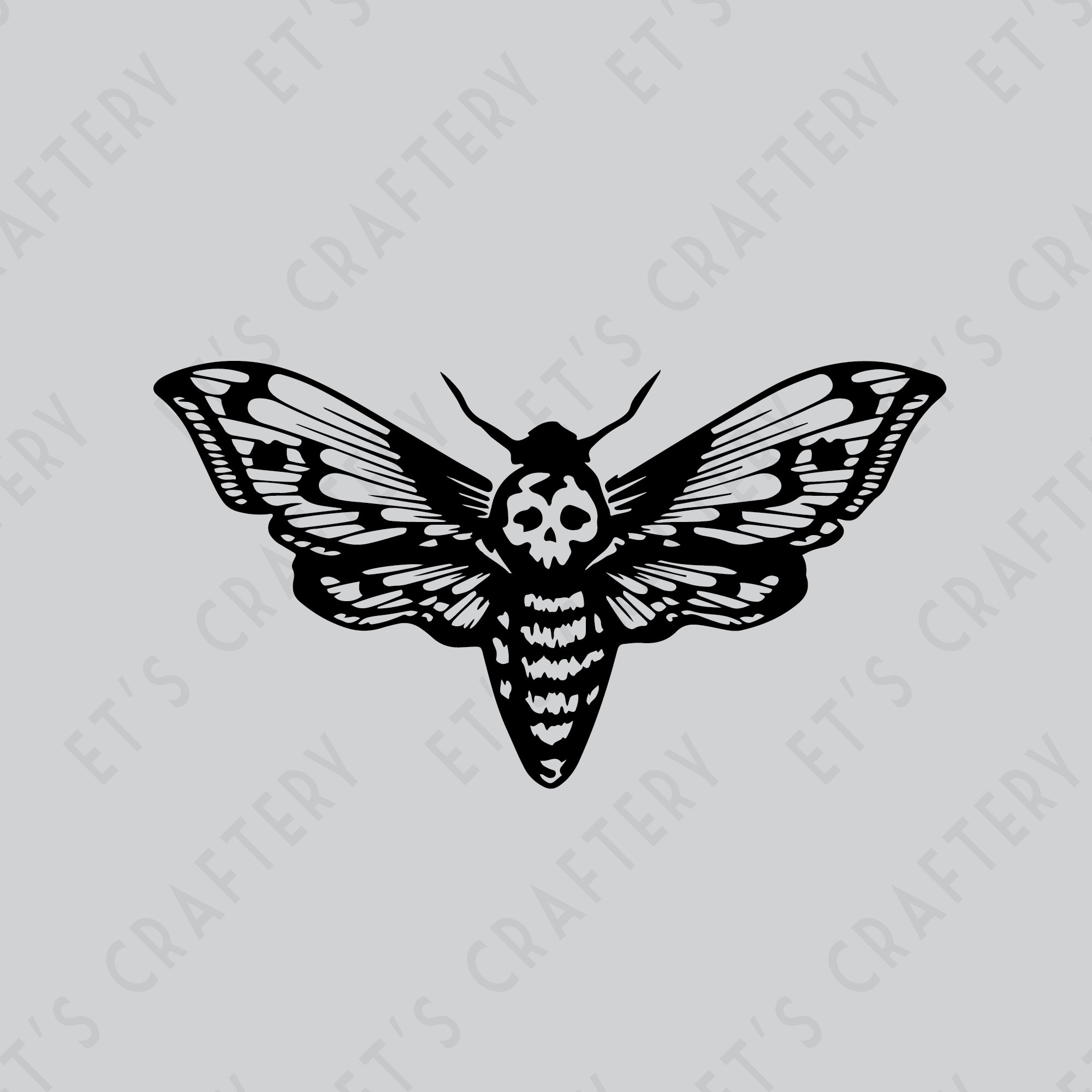 Wall Décor Moth vinyl sticker Floral Moth Winged Wonder Moth Sticker ...