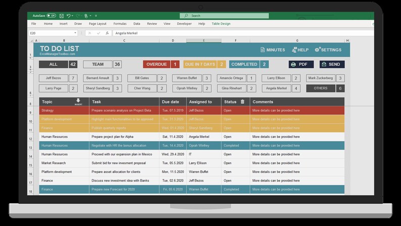 Excel Manager Tool Box Instant Download | Digital Download Excel ...