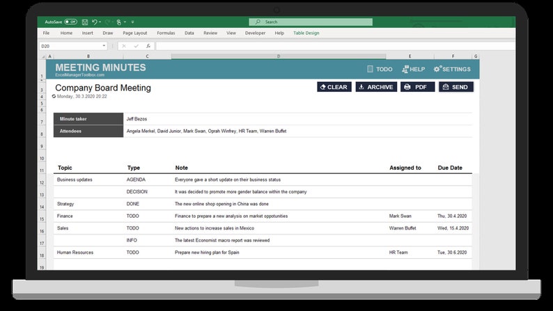 Excel Manager Tool Box Instant Download | Digital Download Excel ...