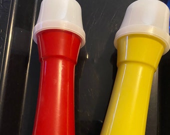 Vintage Tupperware Red Ketchup Condiment Pump Dispenser 718 - Etsy