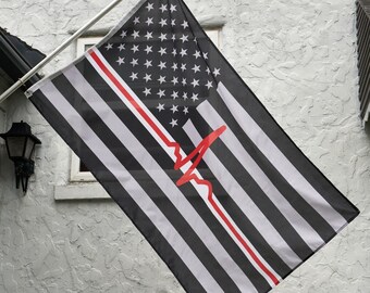 Thin Line Flag for Nurse - Etsy