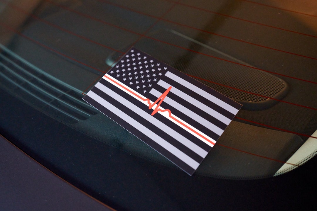 Healthcare Worker Flag Sticker Vinyl Decal 3" X 5" for Car Window ...