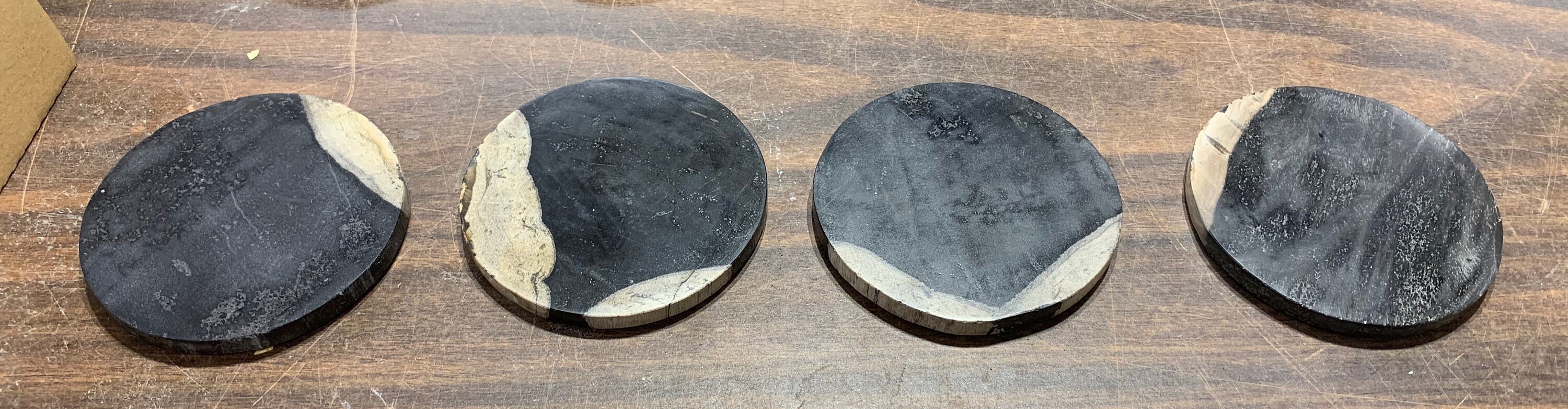Petrified Wood Coasters set of 4 | Etsy