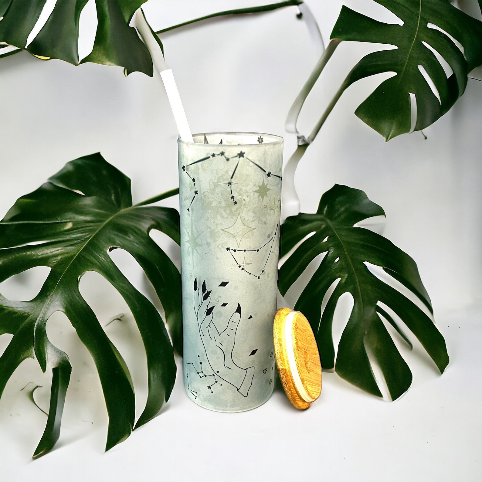 Moon Phase Glass Tumbler, Astrology Tumbler, Moon Gifts, Witchy Tumbler ...