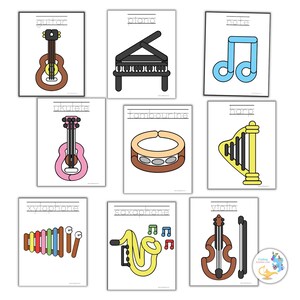 Music Playdough Mats for Preschoolers and Kids, Musical Activities for ...