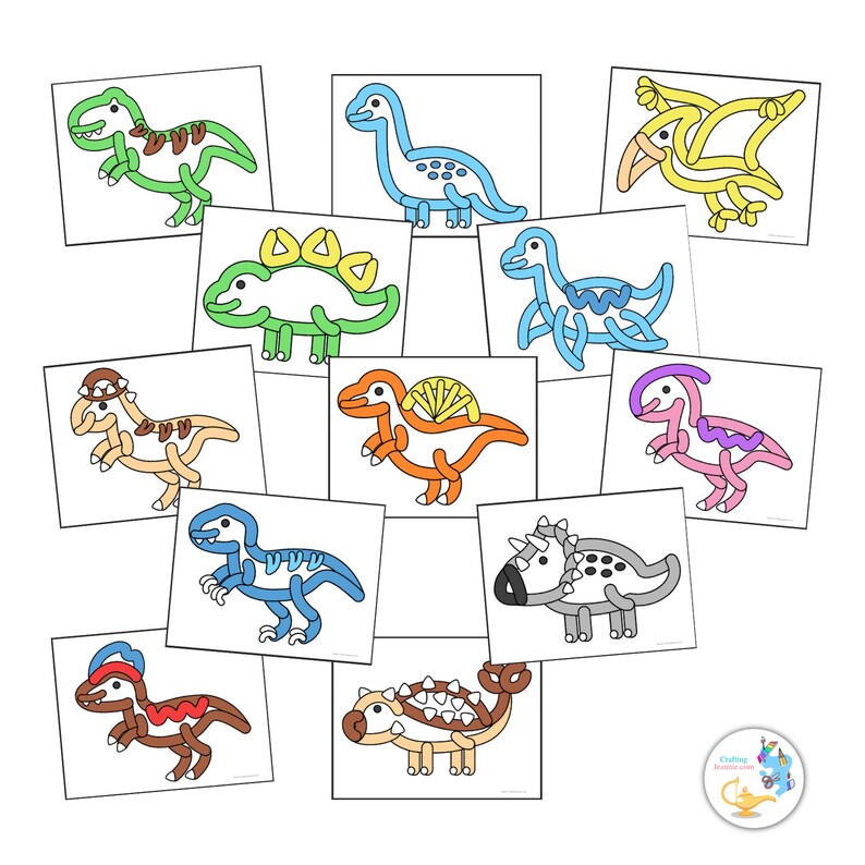 Dinosaur-themed Playdough Mats for Preschoolers, Dino Activity for ...