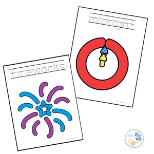 New Year Playdough Mats for Preschoolers and Kids, New Year Activities ...