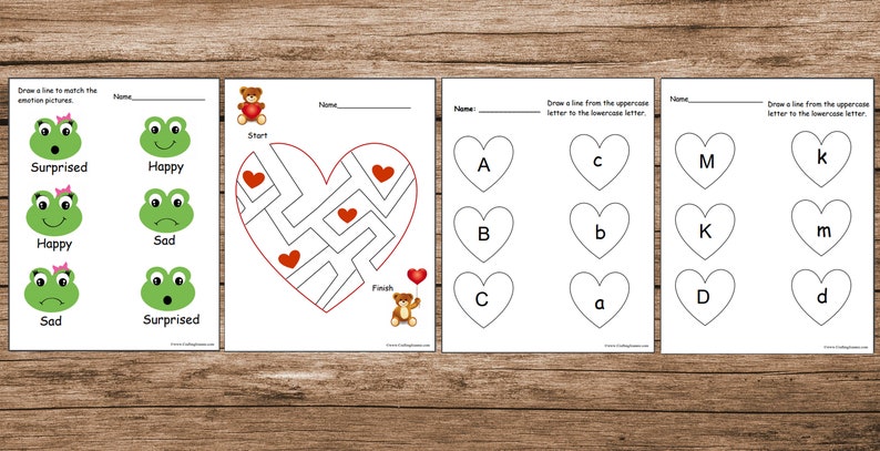 Valentine's Day Preschool Worksheets Printable - Valentine's Preschool ...