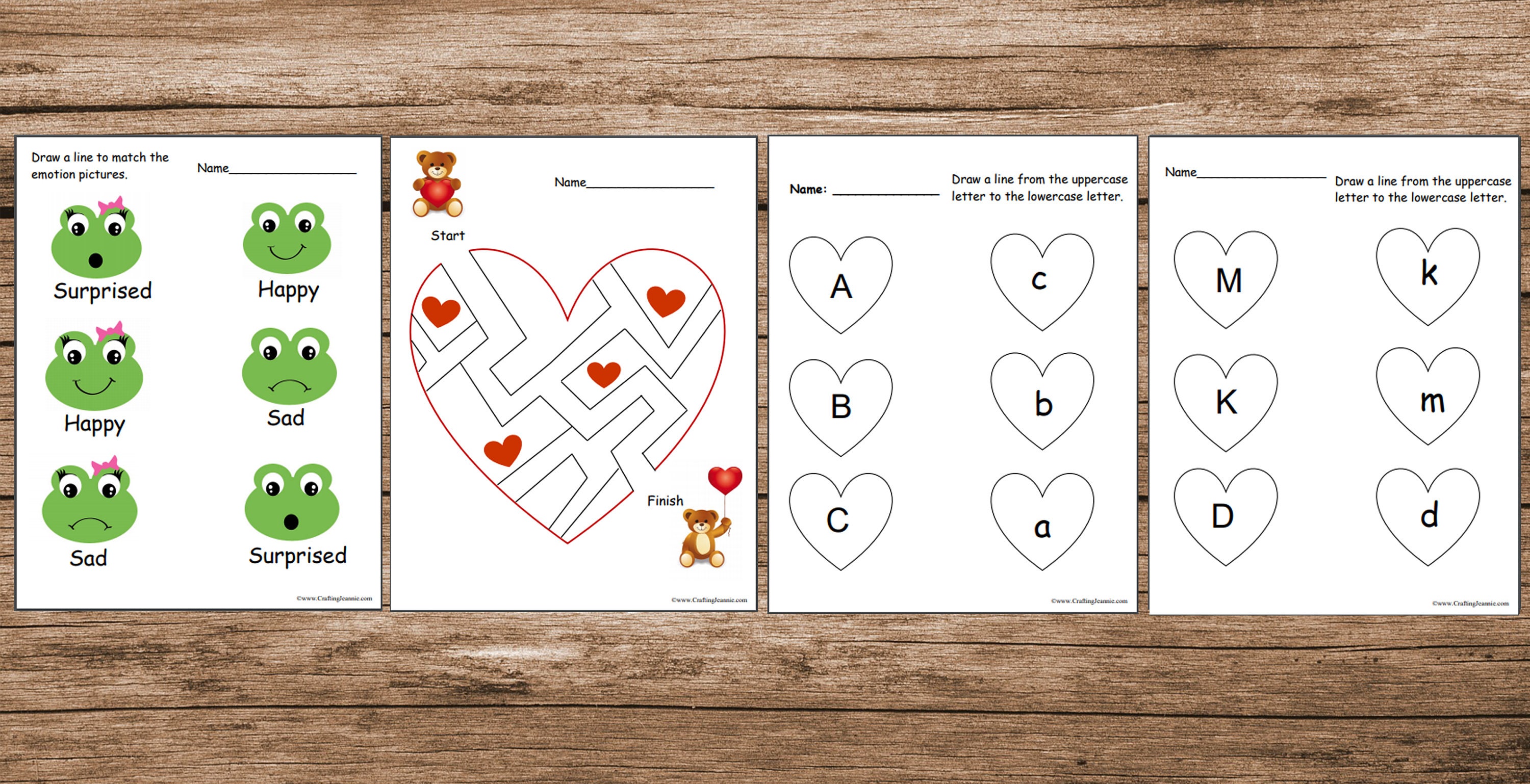 Valentine's Day Preschool Worksheets Printable - Valentine's Preschool ...