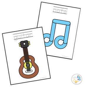 Music Playdough Mats for Preschoolers and Kids, Musical Activities for ...