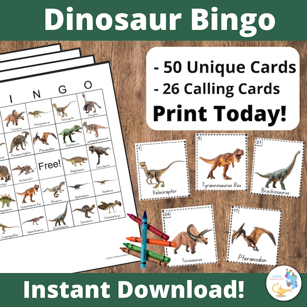 Dinosaur Party Game - Etsy