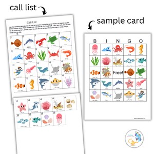 Ocean Bingo Printable - 50 Unique Ocean Bingo Cards DIY Printable Game ...