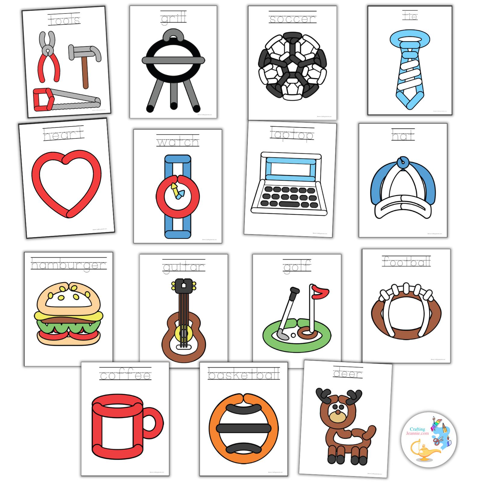 Father's Day Playdough Mat for Preschoolers, Father's Day Activity for ...