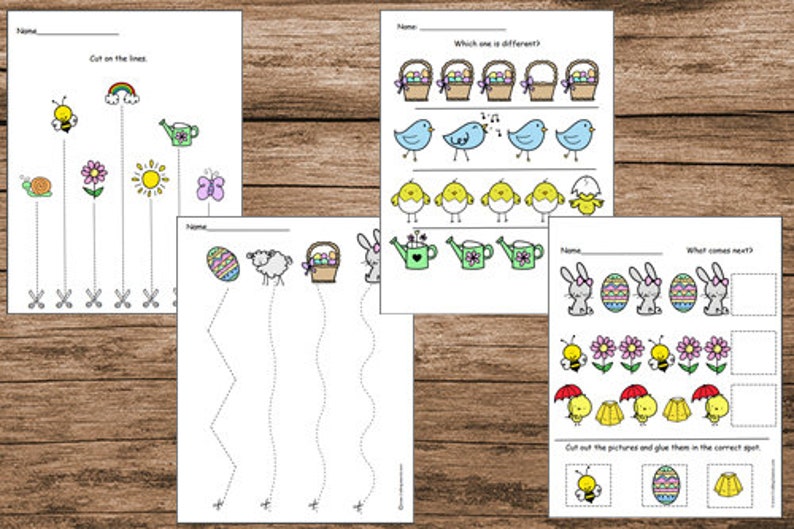 Easter and Spring Preschool Worksheets Printable - Spring Preschool ...