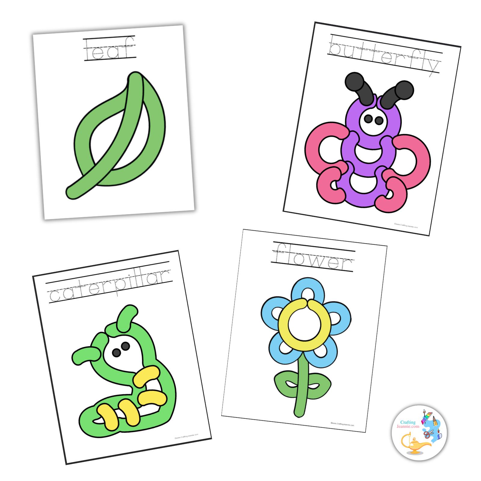 Butterfly Playdough Activities for Preschoolers, Caterpillar Activity ...