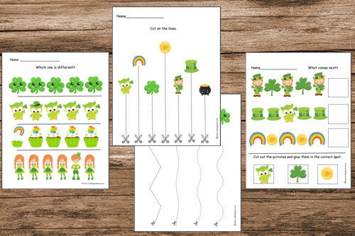 St. Patrick's Day Preschool Worksheets Printable - St. Patrick's ...