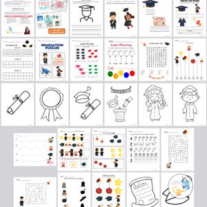 Printable Graduation Worksheets for Preschoolers and Kindergarteners ...