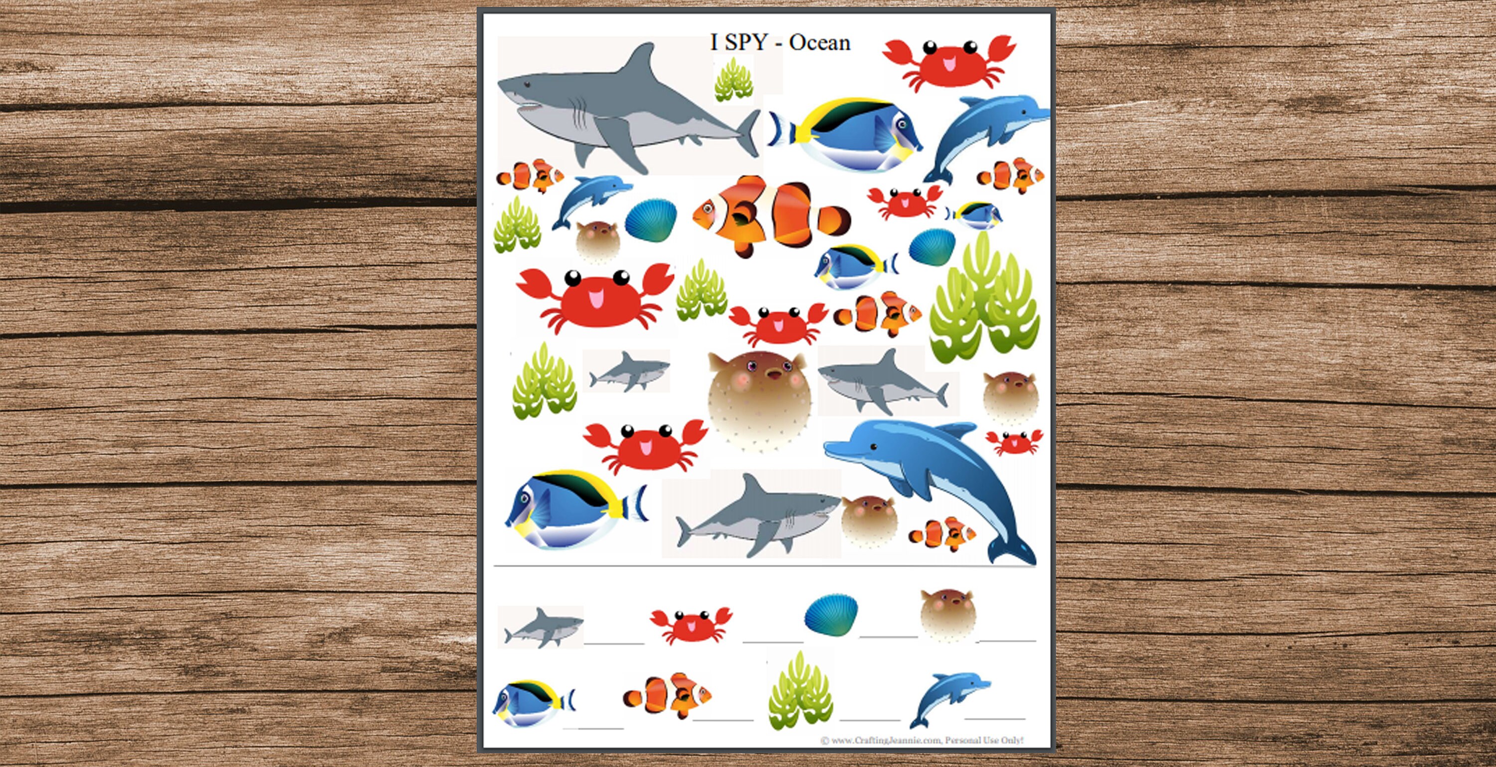 Ocean Activity Pack Party Games, Ocean Printables, Ocean Coloring Page ...