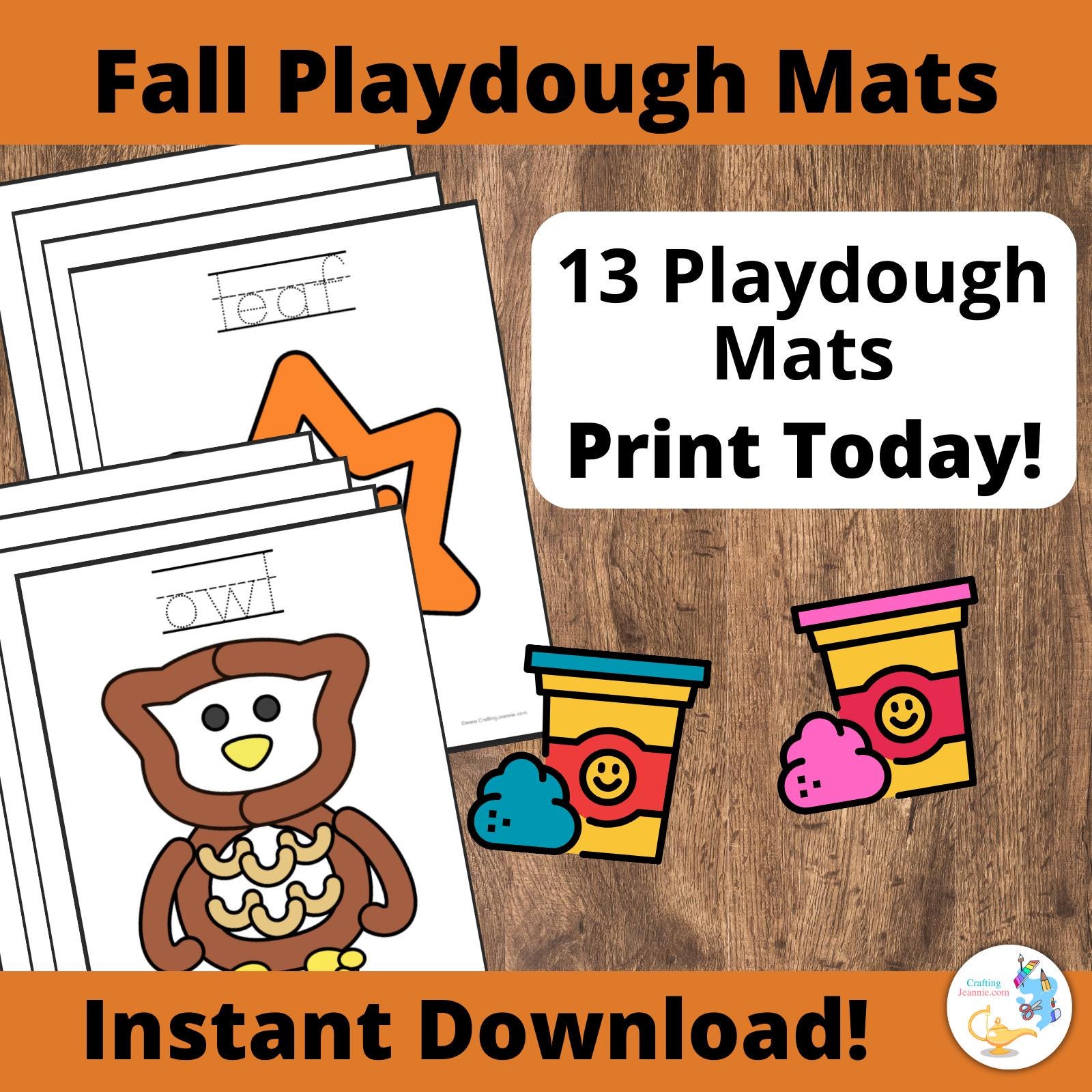 Fall Playdough Mats for Preschoolers, Autumn Activities for ...