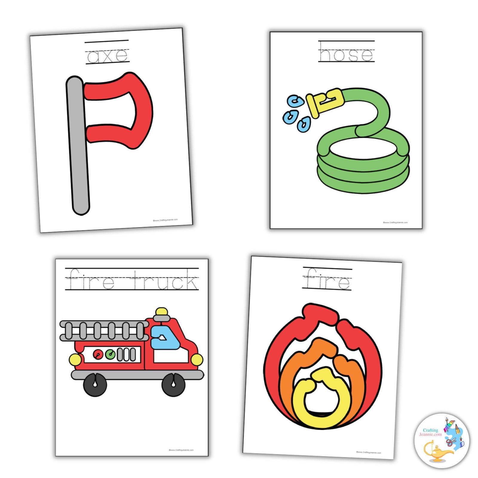 Fire Safety Playdough Mats for Preschoolers, Fire Safety Activities for ...