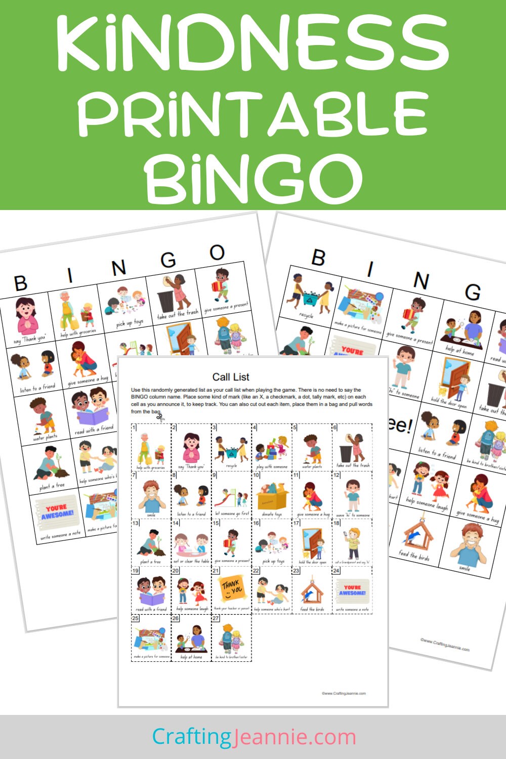 Kindness Activities & Games, Kindness Crafts, Kindness Bingo, Kindness ...