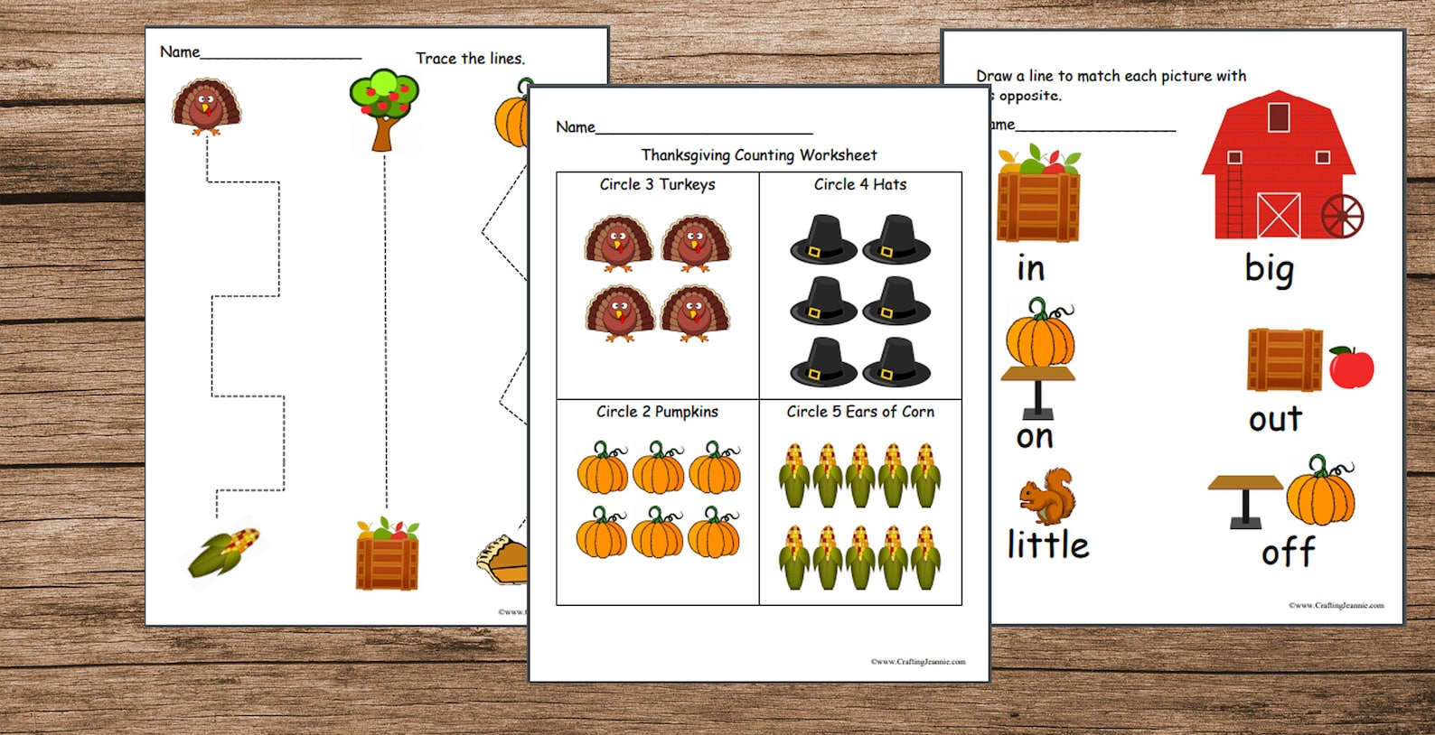 Thanksgiving Printable Placemats: Word Search, Word Scramble, I Spy ...