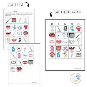 Dental BINGO for Preschoolers L Teeth BINGO Activity L Dental Health ...