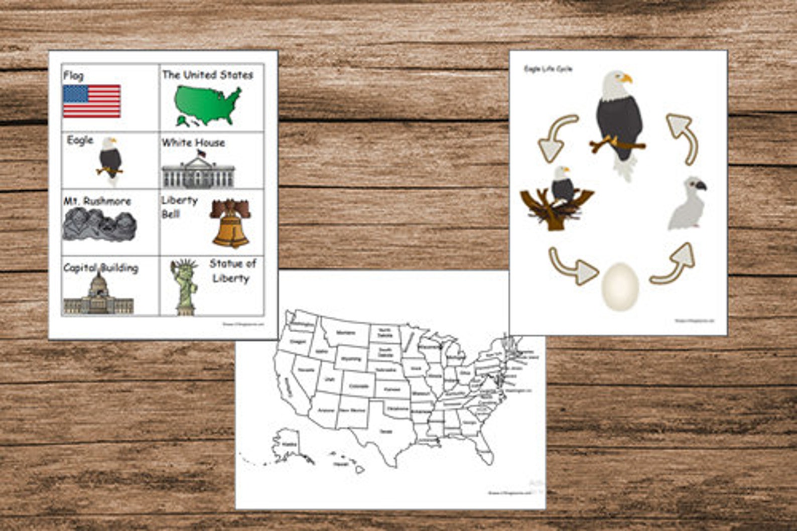 USA Preschool Worksheets Printable Patriotic Worksheets Fourth of July ...