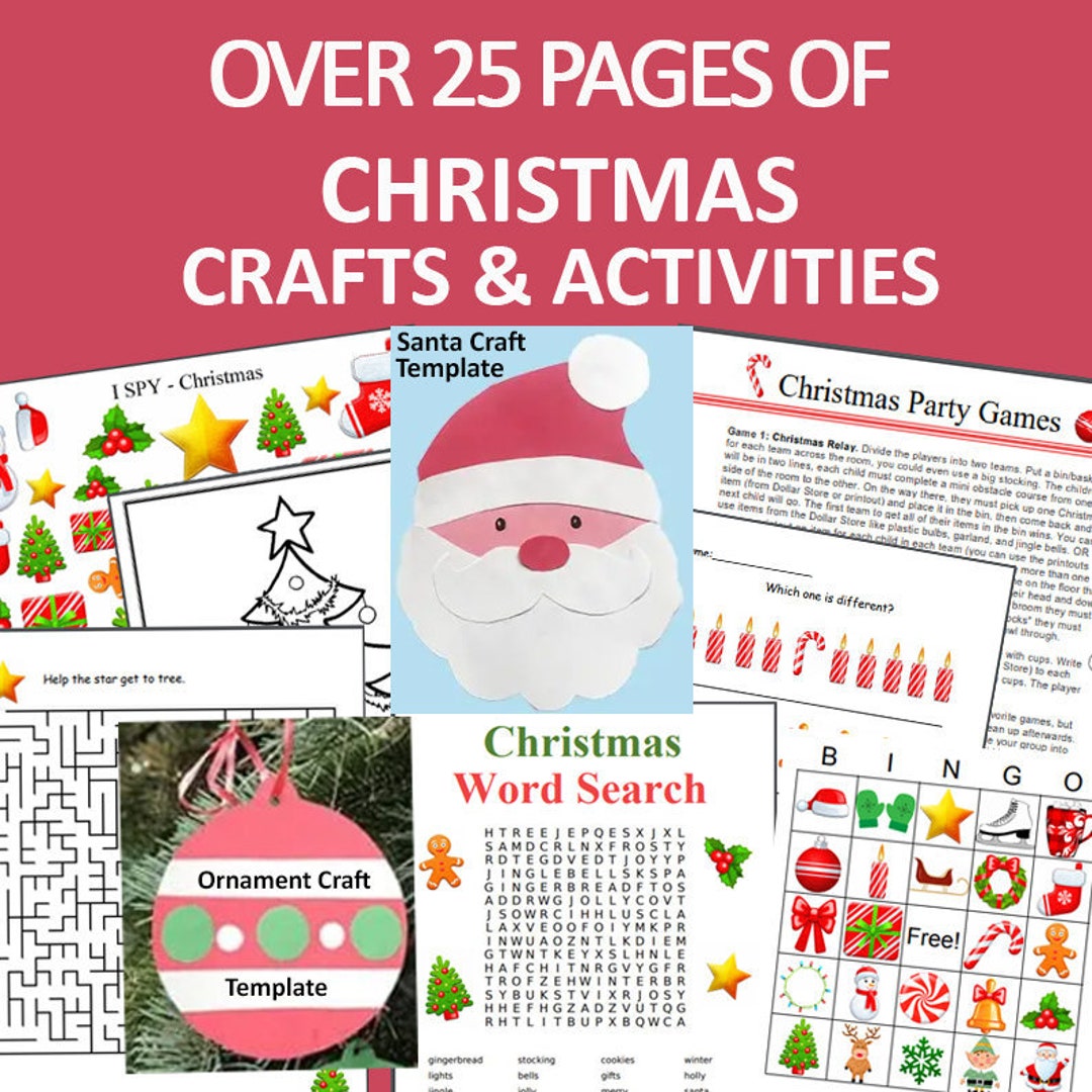 Christmas Party Pack, Christmas Activities for Kids, Christmas ...
