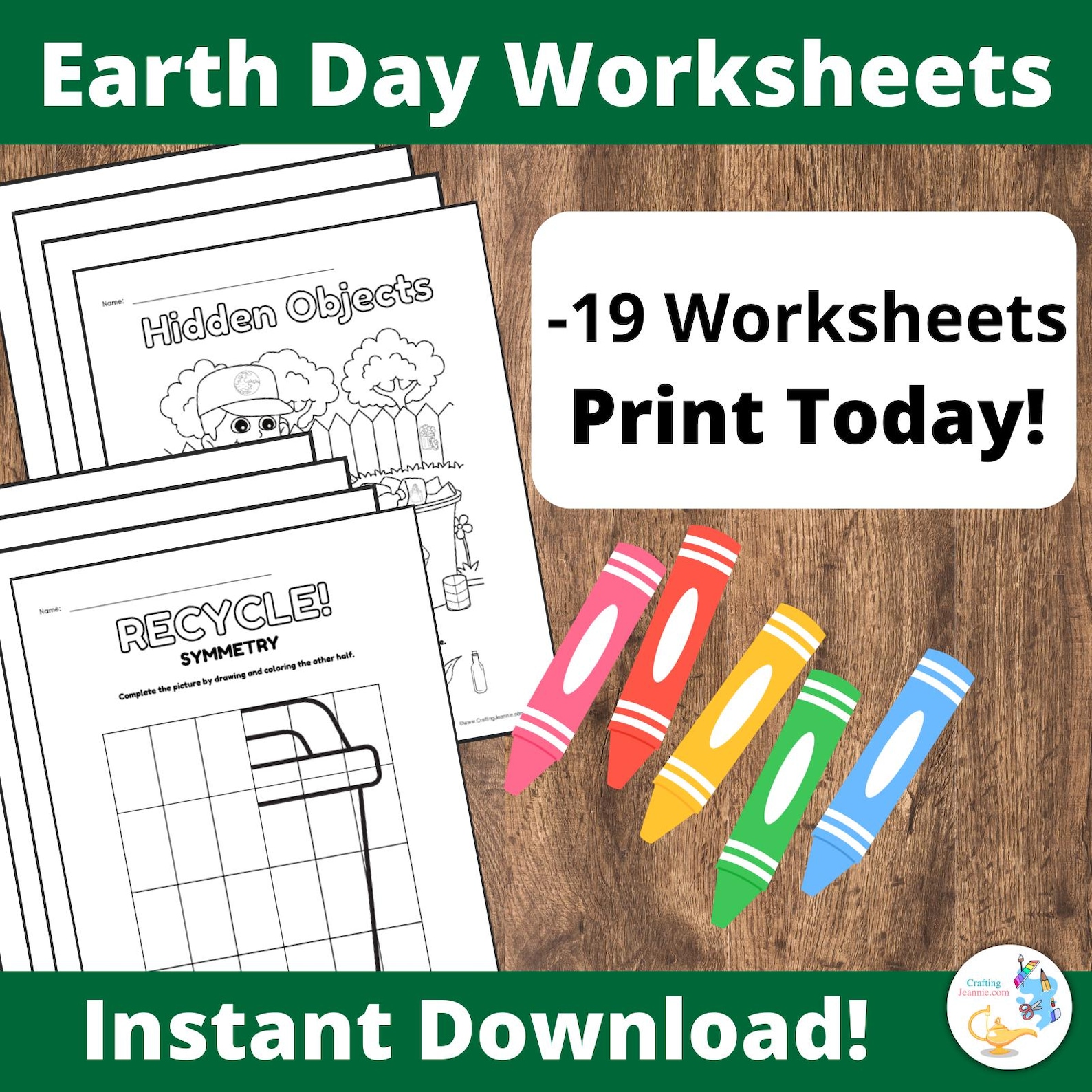 Printable Earth Day Worksheets for Preschoolers, Earth Day Workbook for ...