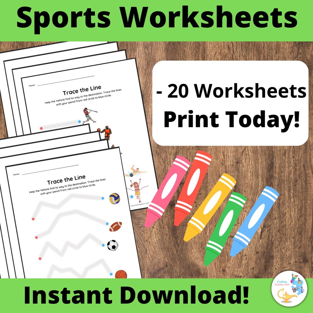 Printable Sports Worksheets for Preschoolers (volleyball, Soccer ...