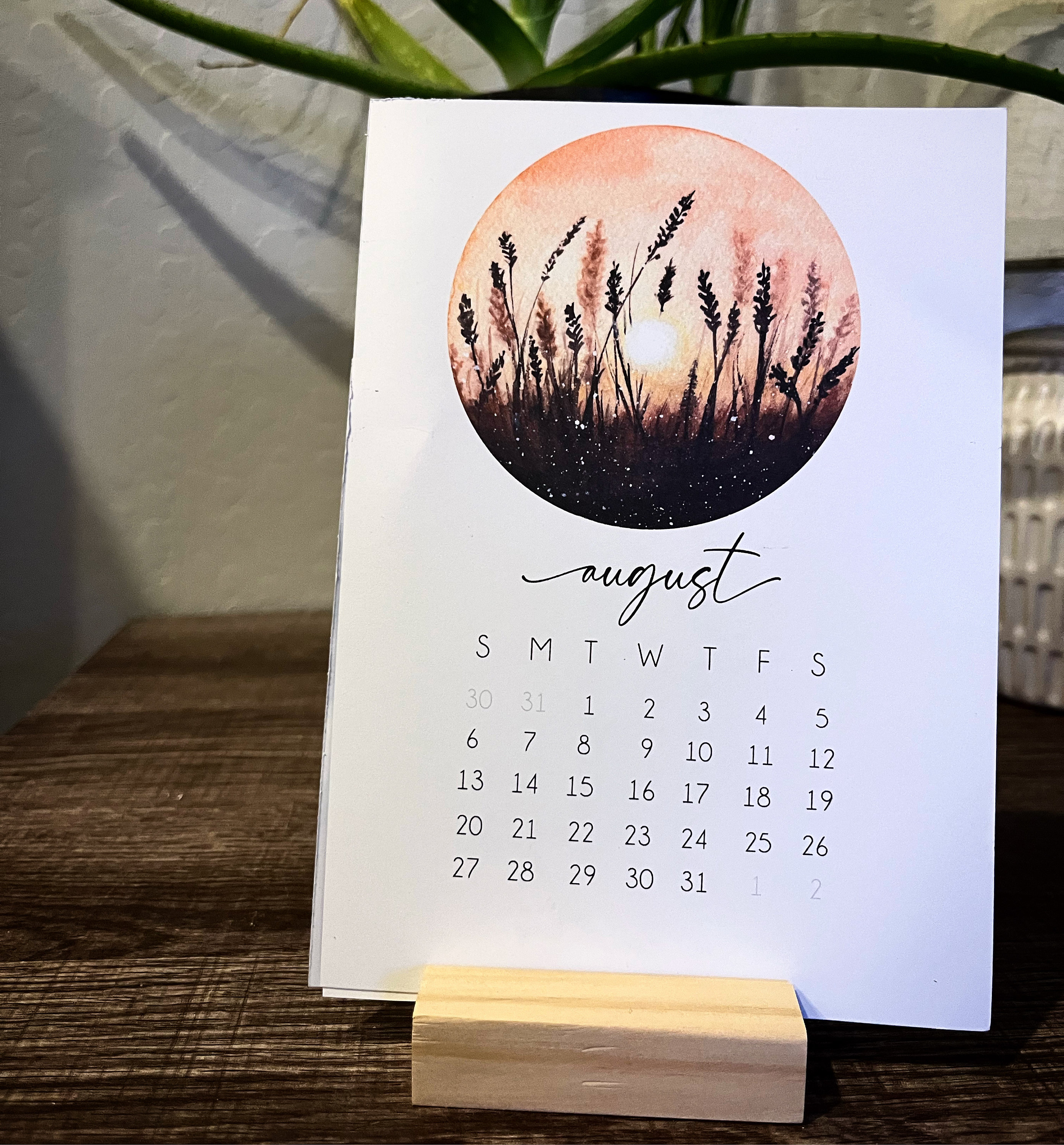 Desk Calendar 2023 Watercolor Calendar Desk Calendar 2023 - Etsy