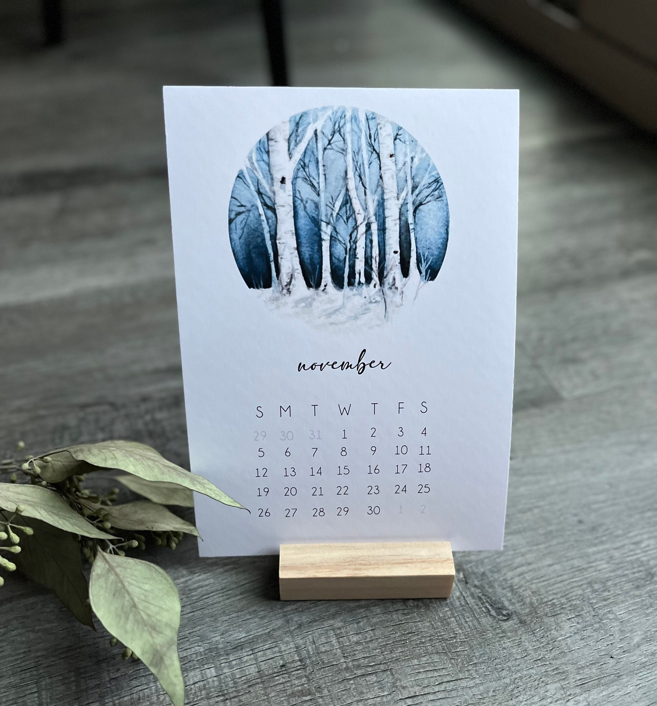 Desk Calendar 2023 Watercolor Calendar Desk Calendar 2023 - Etsy