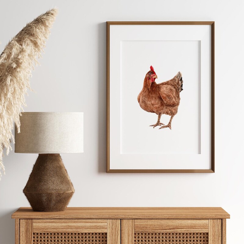 Chicken Print - Etsy