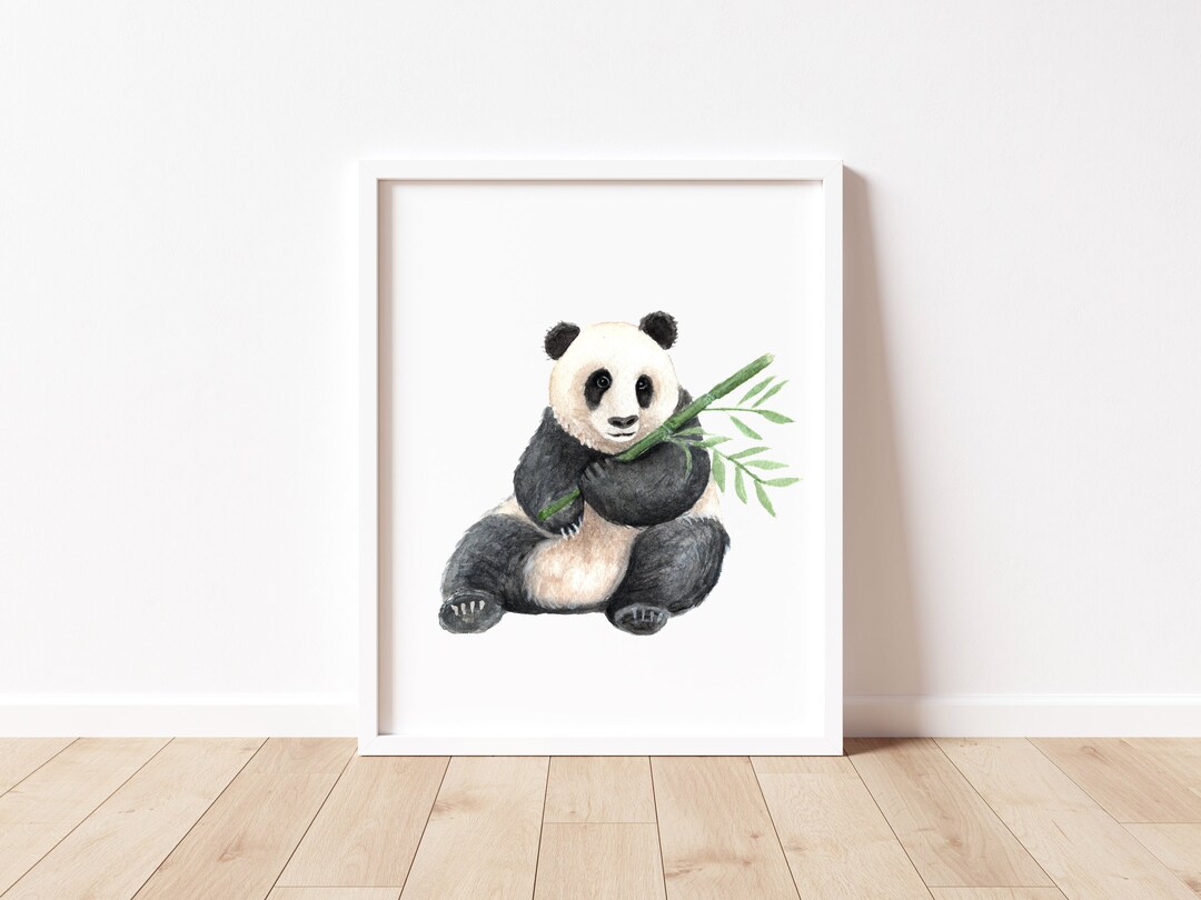 Panda Print, Watercolor Panda, Panda Wall Art, Panda Artwork - Etsy