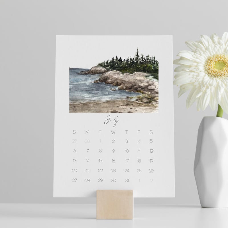 Watercolor Calendar - Etsy