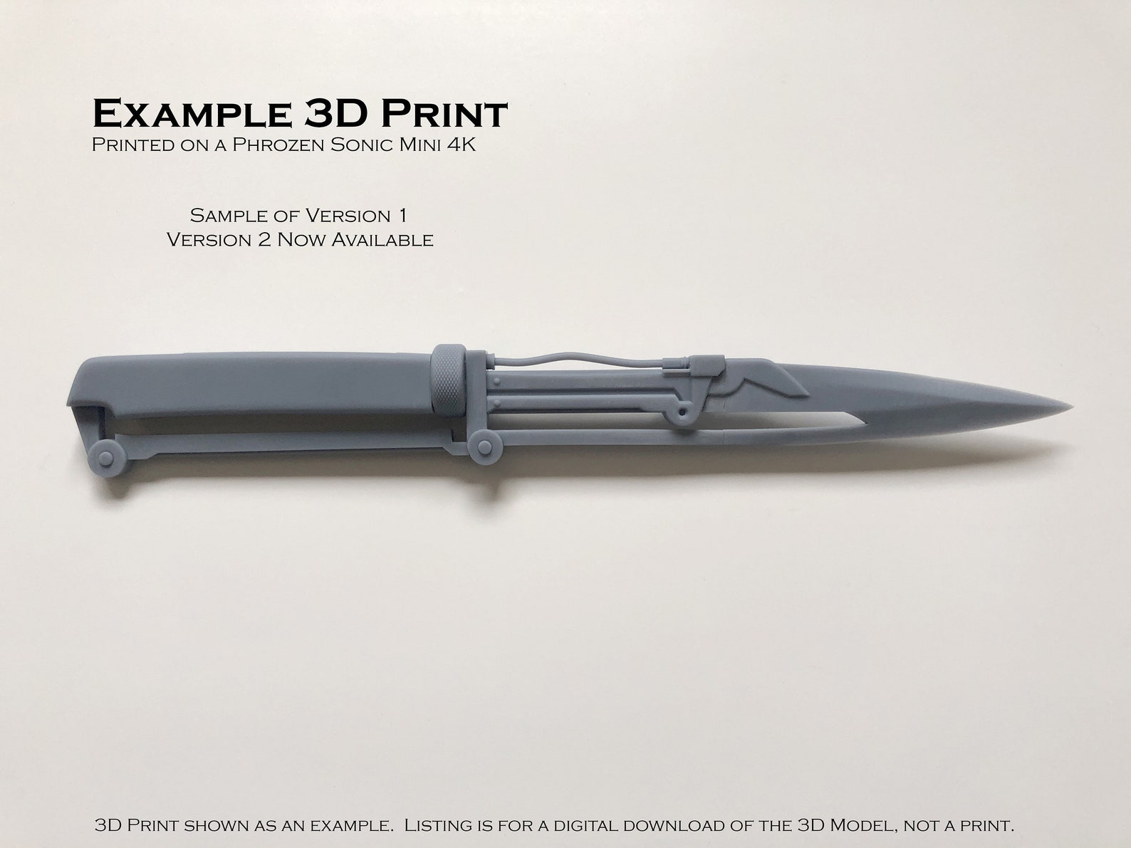 Mandalorian Inspired Vibroblade STL 3D Model for 3D Printing and ...