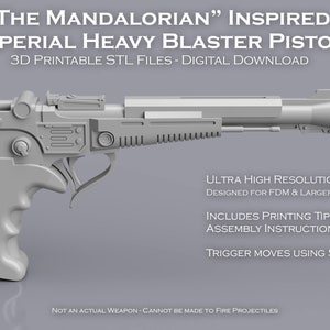 Modelo 3D STL Imperial Heavy Blaster inspirado en Mandalorian para ...