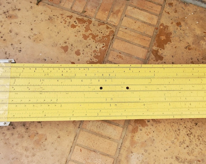 2 Vintage 7 Foot Long Giant Slide Rule, Teachers Aid, Classroom ...