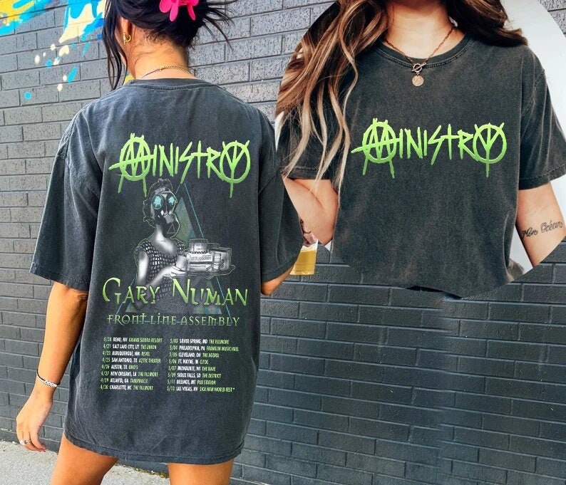 Ministry Band Touring In Spring 2023 Tour Shirt, Gary Numan North ...