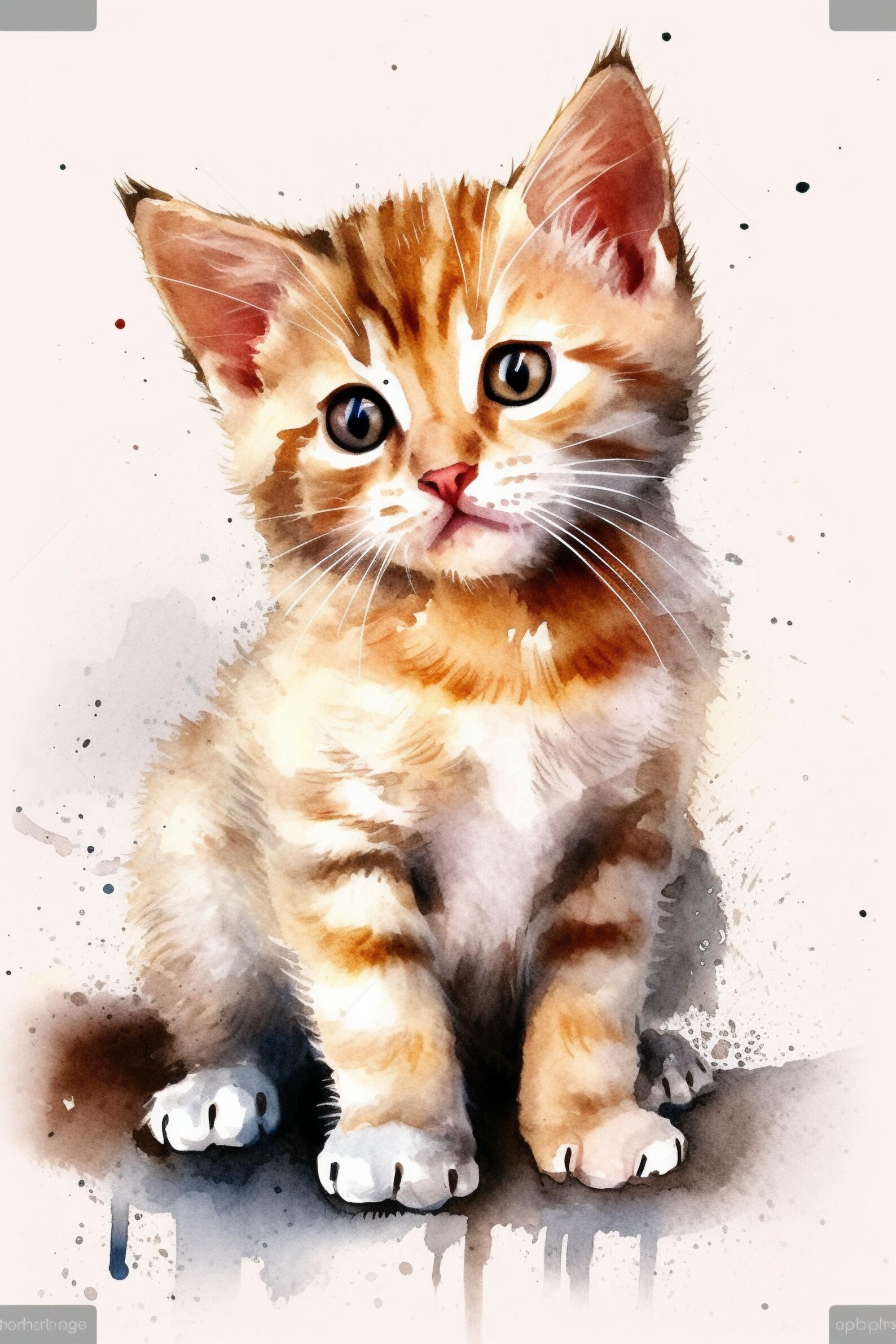 Cute Kittens Water Color Clip Art Bundle Volume 1 20 Jpg Images - Etsy