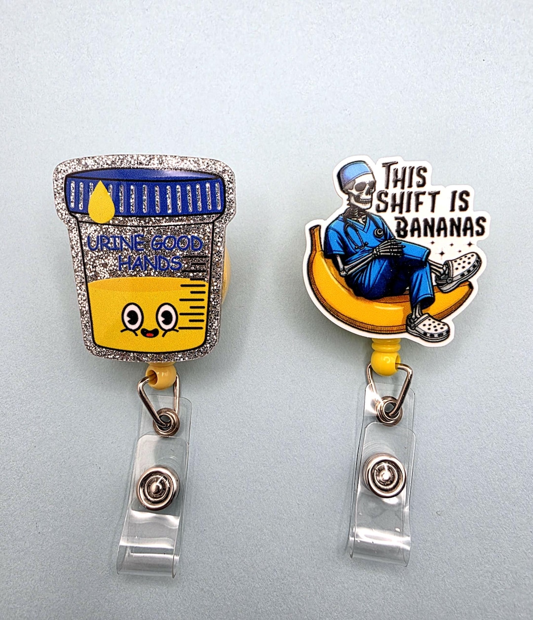 Funny Medical Badge Reel, Urology Nurse Humor. This Shift is Bananas ...