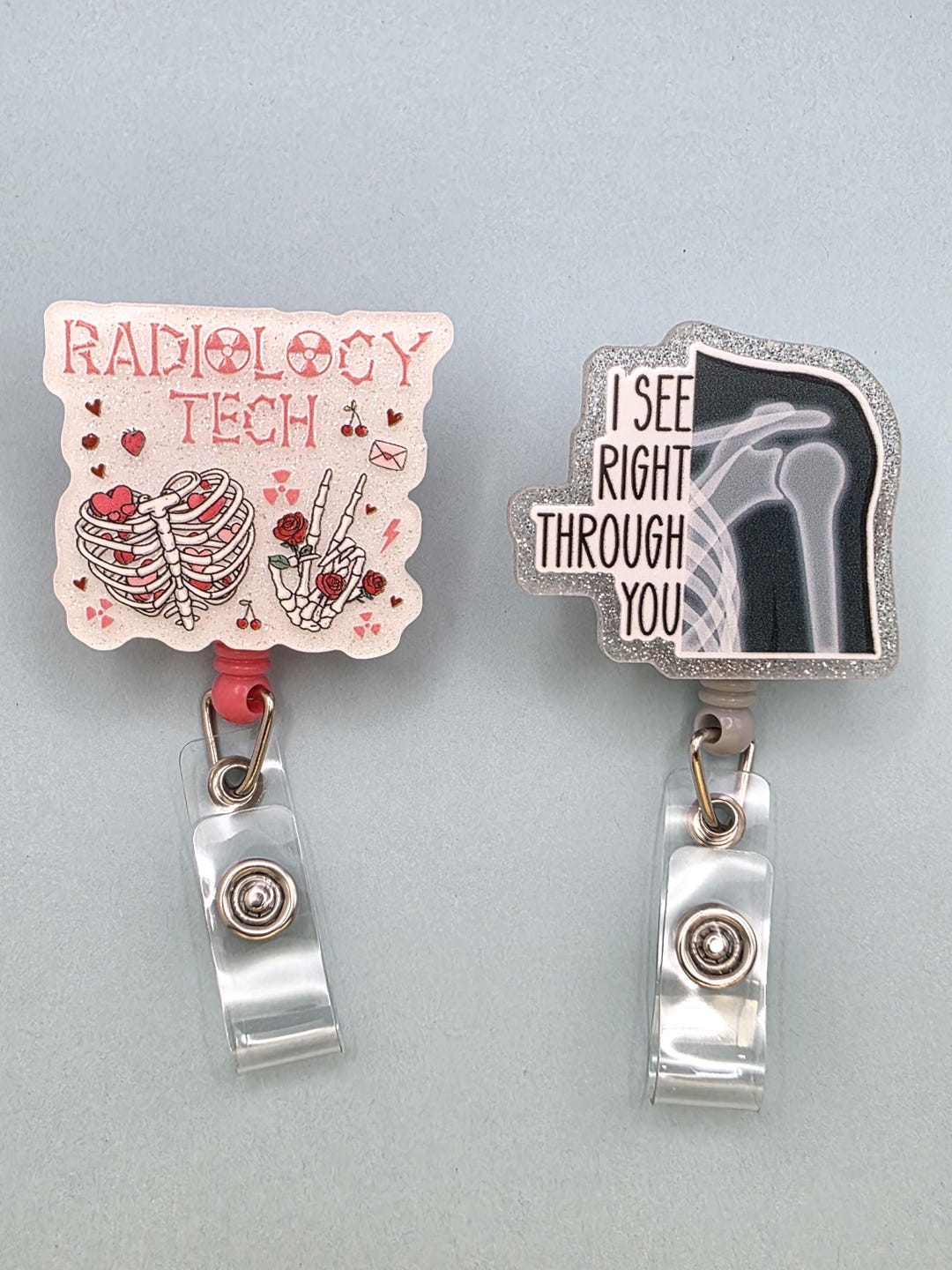 Radiology Tech Badge Reel, X-ray Ribs, Rad Tech Gift - Etsy