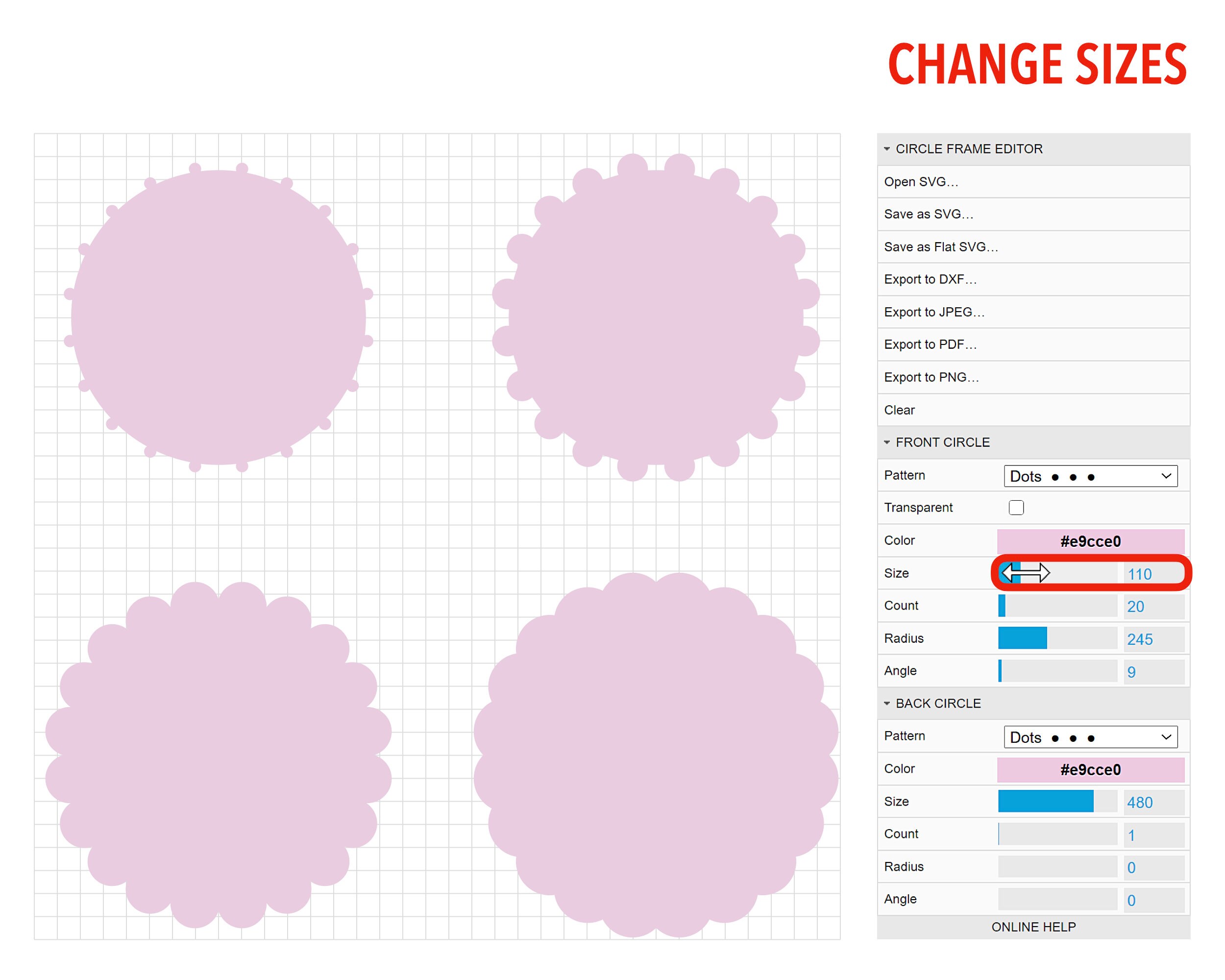 Editable Filled Circle Frames SVG Bundle in Pastel Colors, Commercial ...