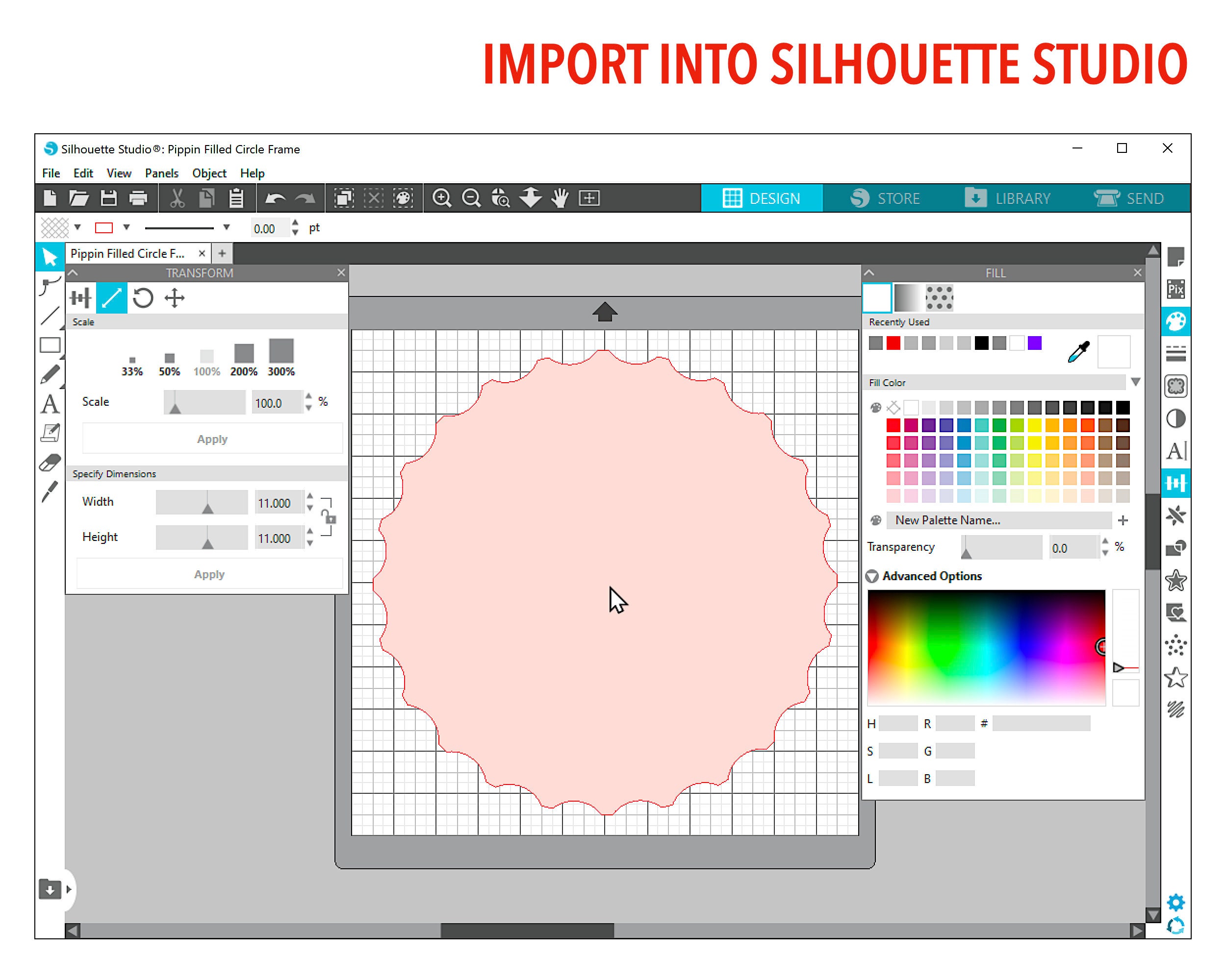 Marcos de círculo relleno editable SVG paquete en colores | Etsy