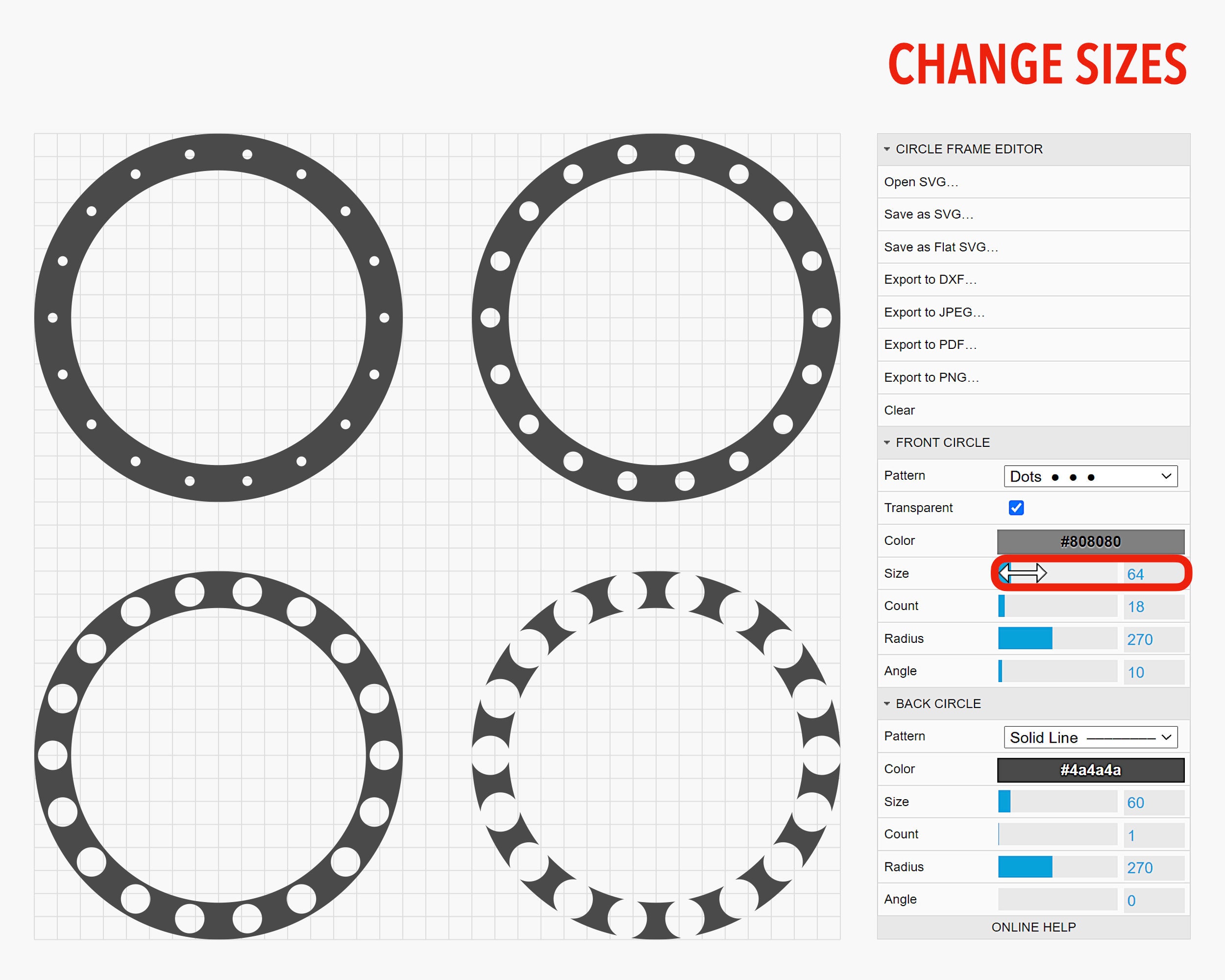 Circle svg Dotted Circle Frames SVG Bundle Circle frame clipart ...