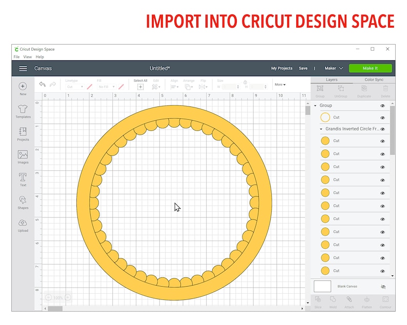 Editable Inverted Circle Frames SVG Bundle in Light Rainbow Colors ...