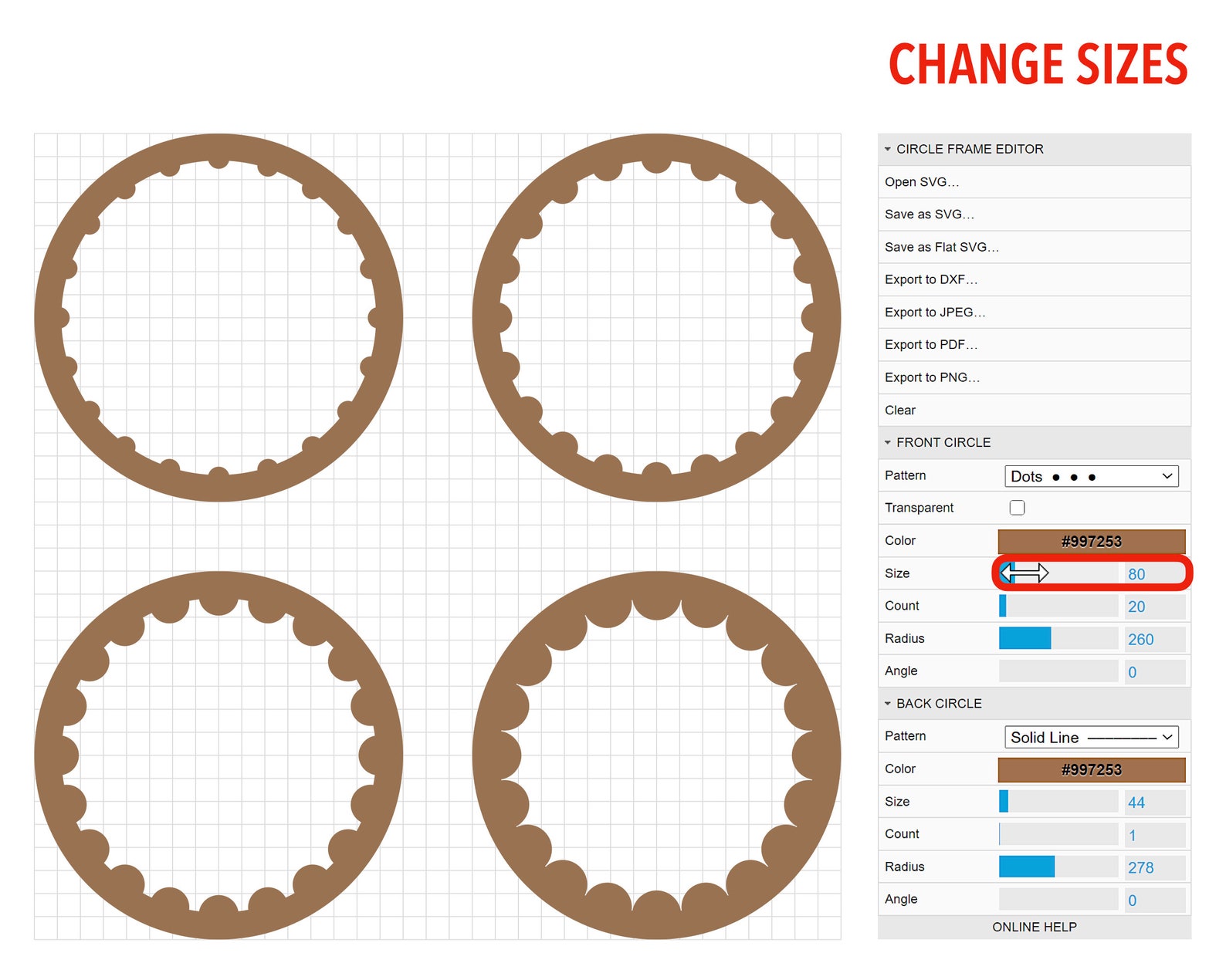 Editable Inverted Circle Frames SVG Bundle in Light Rainbow Colors ...