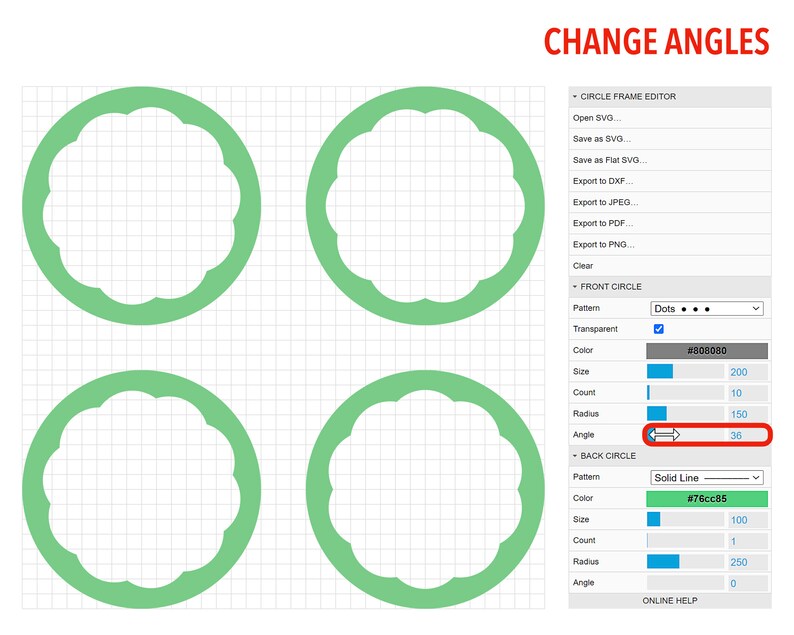 Editable Inverted Circle Frames SVG Bundle in Light Rainbow Colors ...
