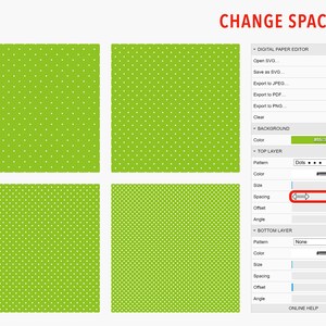 Editable Polka Dot Digital Paper: Seamless Pattern Polkadot Background ...